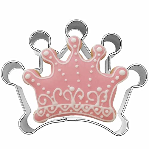Princess Cookie CutterCrown Cookie Cutter 5 Inch Pink Coated