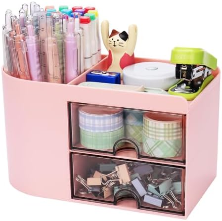 Amazon.com: Desktop Organizer with Pencil Pen Holder and Accessories ...