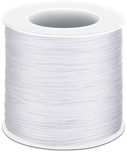 Amazon.com: Anezus White Nylon String for Bracelets, 0.8mm Nylon Thread ...