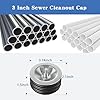 Amazon.com: 3Inch Sewer Cleanout Cap, Steel Mechanical Test Plug Pipe ...