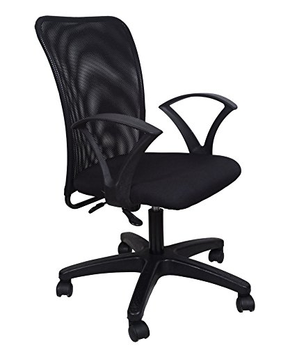 Unitech Furniture Metal Back Office Chair (Black) : Amazon.in: Home ...
