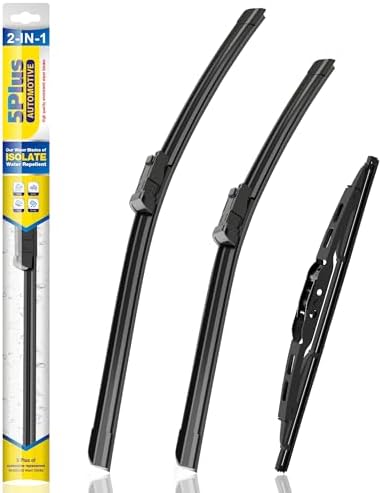 Amazon.com: HODEE 3 Wipers 24"+17"+13" Front Wiper Blades Replacement ...