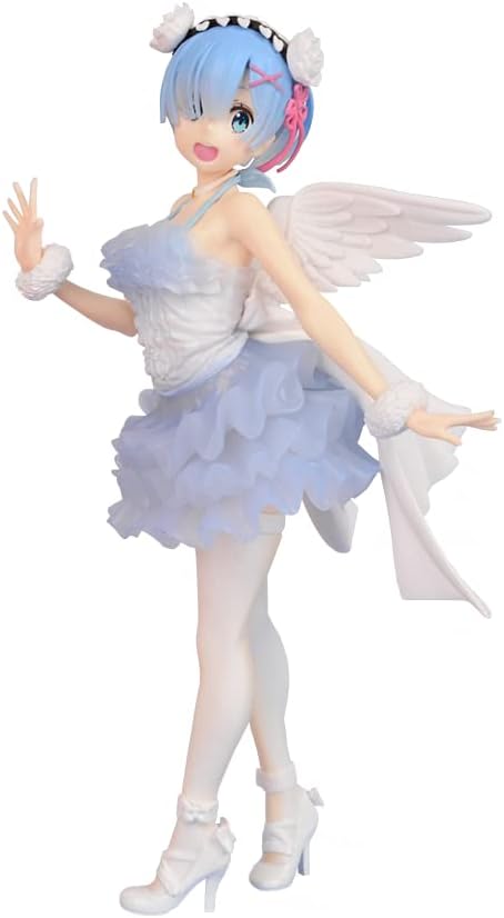 Amazon.com: QAHEART Anime Figure Rem/Ram Ramu Figure PVC Action Girl ...