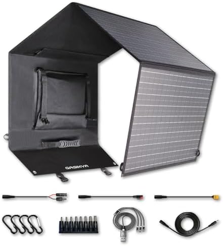 Amazon.com : GASIKYA 120W (18V 6.6A Max) Portable Folding Solar Panel ...