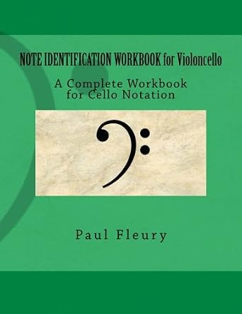 Amazon.co.jp: NOTE IDENTIFICATION WORKBOOK for Violoncello: A Complete ...