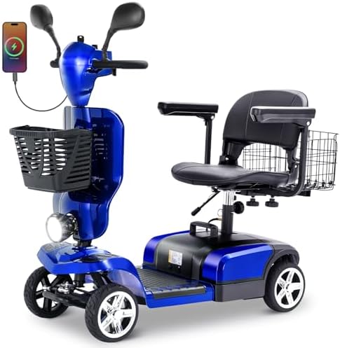 Amazon.com: 4 Wheels Eldryvon EV03 Electric Mobility Scooter for ...