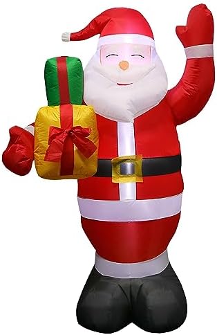 Amazon.com: Joiedomi 6 ft Christmas Inflatable Flamingo on Ornament ...