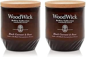 Amazon.com: WoodWick® Renew Medium Candle, Black Currant & Rose Scented ...