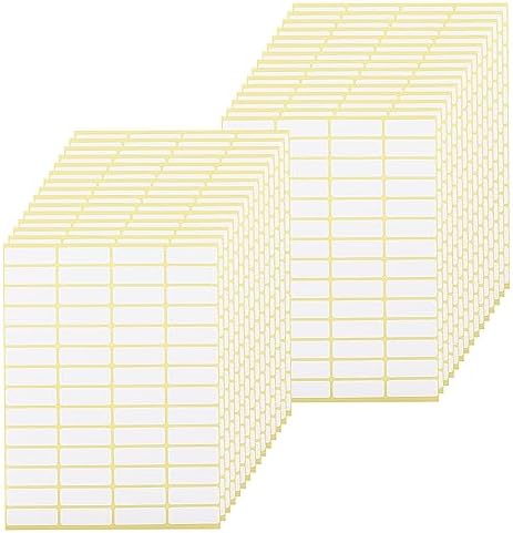 MANCHAP 2520 PCS 13 x 38mm Matte White Labels Stickers, Small Self ...