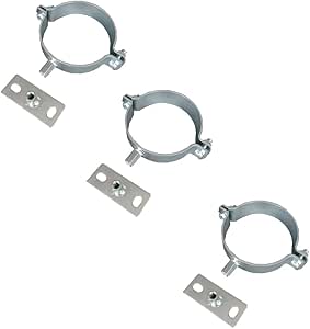 2 Pcs 6.3 Inch Pipe Hangers,Galvanized Pipe Hanger,Heavy Duty Split ...