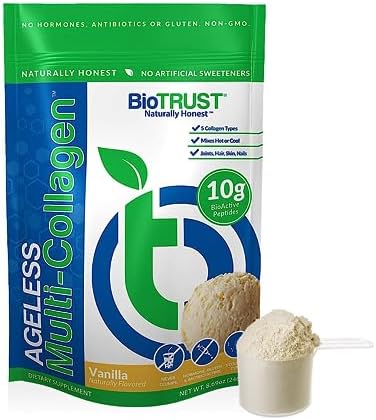 Amazon.com: BioTrust Ageless Multi Collagen 5-in-1 Protein Powder ...