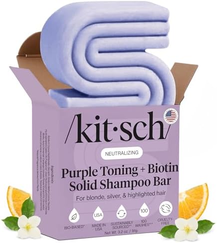 Amazon.com : Kitsch Toning Purple Shampoo For Blondes & Color Treated ...