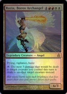 Amazon.co.jp: マジックザギャザリング MTG 金（多色） 英語版 ボロスの大天使、ラジア/Razia, Boros ...