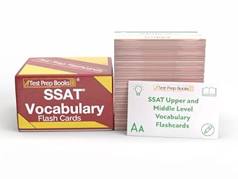 SSAT Vocabulary Study Cards 2026-2027: SSAT Middle and Upper Level Test ...