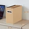 Amazon.com: Oterri File Organizer, Small Storage Box, Cardboard File ...