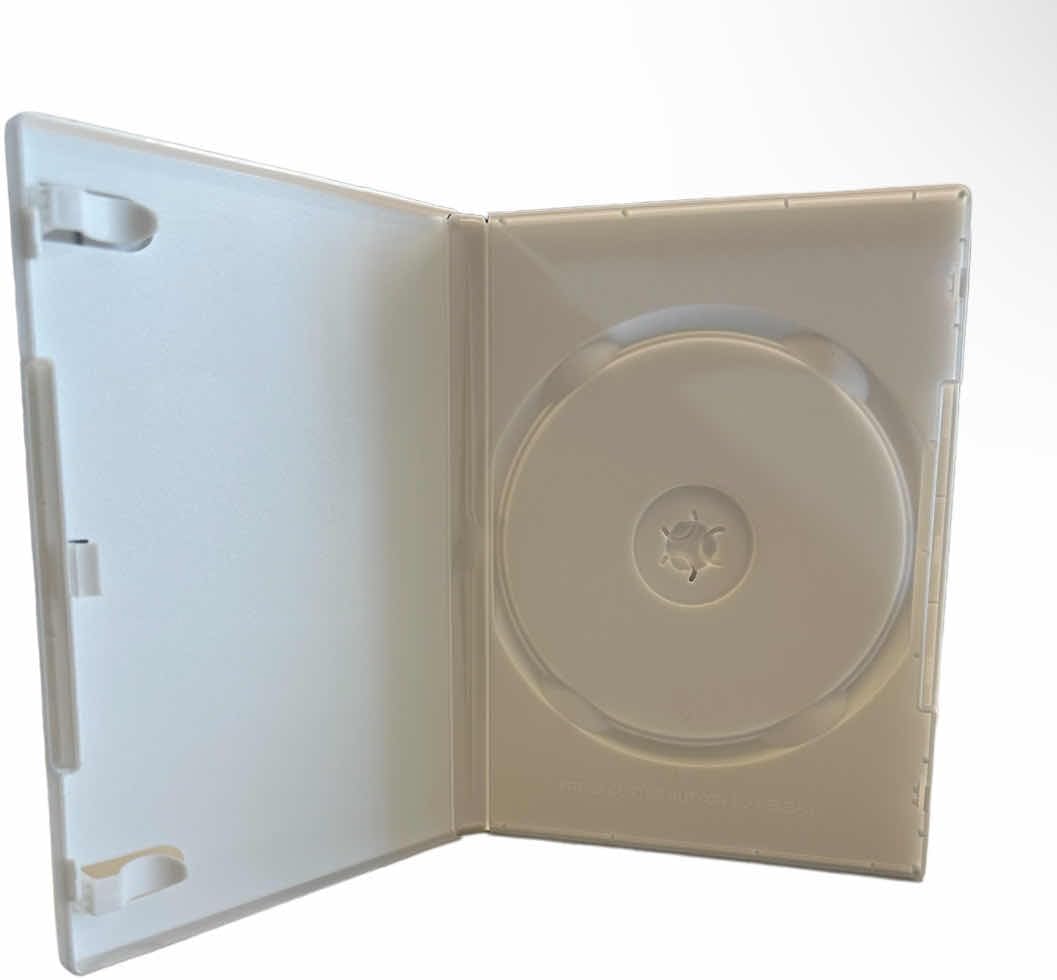 Amazon.com: MediaPack4All 14mm Single White DVD Case (1-Disc Capacity ...