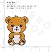 Amazon.com: EMBRO BOF Cute Teddy Bear Patch – 3.5 inches, Colorful ...