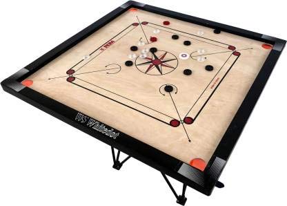 Buy Whitedot Wooden Carrom Board with Coins, Striker & Carrom Powder ...