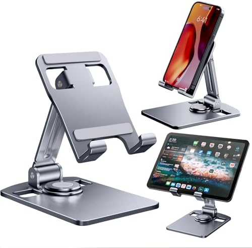 Amazon.com: CreaDream Cell Phone Stand for Desk, Aluminum Phone Holder ...