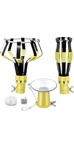 Dreyoo 4 Piece Set Light Bulb Changer, Suction Cup and Cage Bulb ...