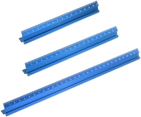 Amazon.com: HARFINGTON 3pcs Woodworking Edge Ruler Set 16/20/30cm ...
