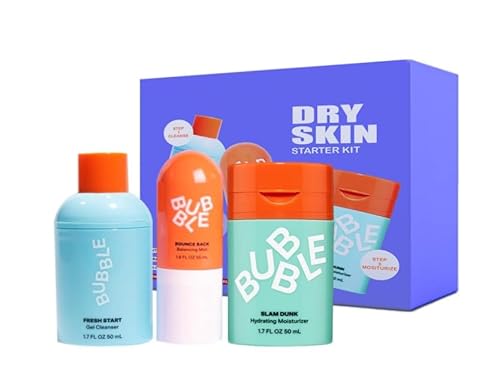 Bubble Skincare 3-Step Hydrating Routine Bundle - Fresh Start Gel ...
