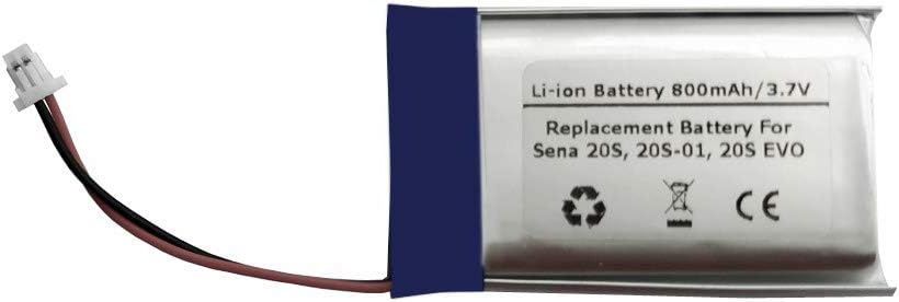 Amazon.com: 3.7V 800mAh Battery for Sena 10S Series Sena 10S-01 ENA ...