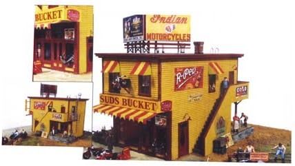 Amazon.co.jp: HO Scale Suds Bucket Biker Bar - Kit - 5-3/4 x 3-1/2" : ホビー