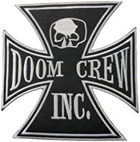 Amazon.com: Doom Crew Cool Military Biker Patches Cross Motorcycle ...