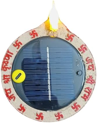 Buy Rechargeable Cow Dung Solar Powered Diya Online at Low Prices in ...