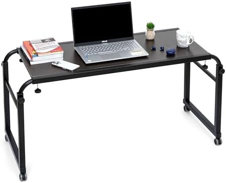 Livzing Multipurpose Height & Width Adjustable Overbed Table with ...