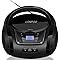 Amazon.com: LONPOO CD Player Portable Boombox with FM Radio/USB ...