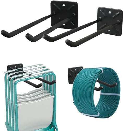 Amazon.com: Neiteli Folding Chair Rack,Metal Folding Chair Storage Rack ...