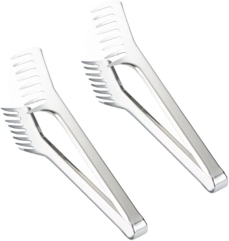 Amazon.com: 2 Pack Stainless Steel Pasta Tong, Large 9.4" Stainless ...