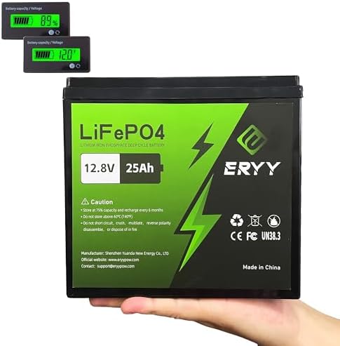Amazon.com: 12V 20Ah Lithium LiFePO4 Battery, 4000 Deep Cycle Lithium ...
