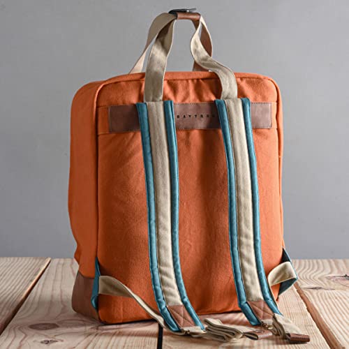 Buy Bombay Trooper AQUA ORANGE & BEIGE: MINITROOPER DAY PACK – COTTON ...