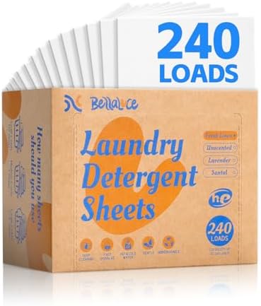 Amazon.com: Eco-Friendly Laundry Detergent Sheets - Efficient, Clean, and Fresh Scented, Washer ...