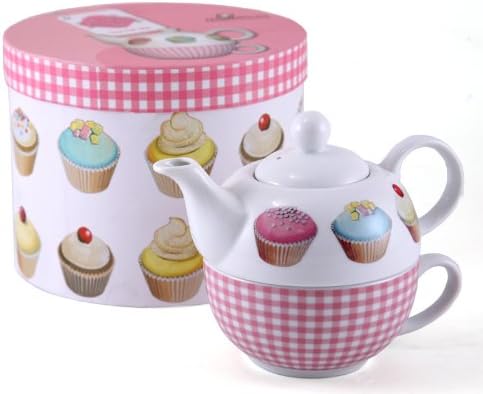 Iced Fancies Tea for One Cup & Teapot Set : Amazon.co.uk: Home & Kitchen