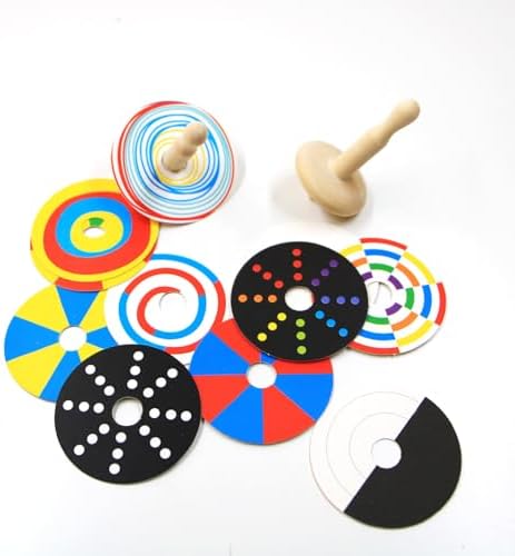 Buy Shumee Wooden Spin Tops (Lattu/Buguri/Bongaram) with 2 Spin Tops 12 ...