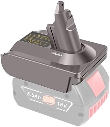 LabTEC Adapter for Dyson V6 Battery, Convert for Bosch 18V to Dyson V6 ...
