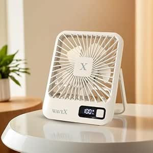 Candes Digital Portable Mini Fan | Rechargeable USB Fan with 5 Speeds ...