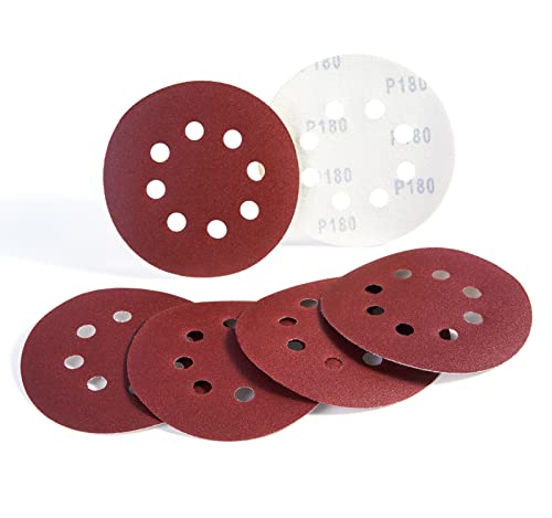 Snapklik.com : 150 PCS Hook And Loop Sandpaper 5 Inch Sanding Disc 8 ...