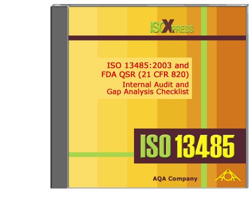 ISO 13485:2003 and FDA QSR (21 CFR 820) Internal Audit and Gap Analysis ...