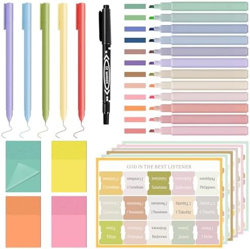 Amazon.com: XKDOUS Bible Study Supplies Journaling Kit for Women, Bible ...