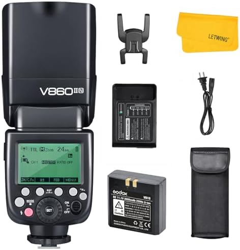 Amazon.com : Godox V1N USA V1 NU Round Head Flash for Nikon TTL Hot ...