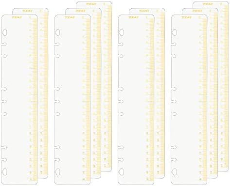 Amazon.com: 10pcs B5 Binder Dividers Ruler Gold Stamping 25cm Scale 9 ...