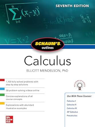 Schaum's Outline of Calculus, Seventh Edition (Schaum's Outlines ...