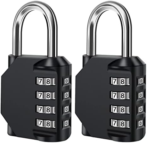 GRIFEMA GA1001 Combination Padlock, 4 Digit Coded Zinc Alloy Heavy Duty ...