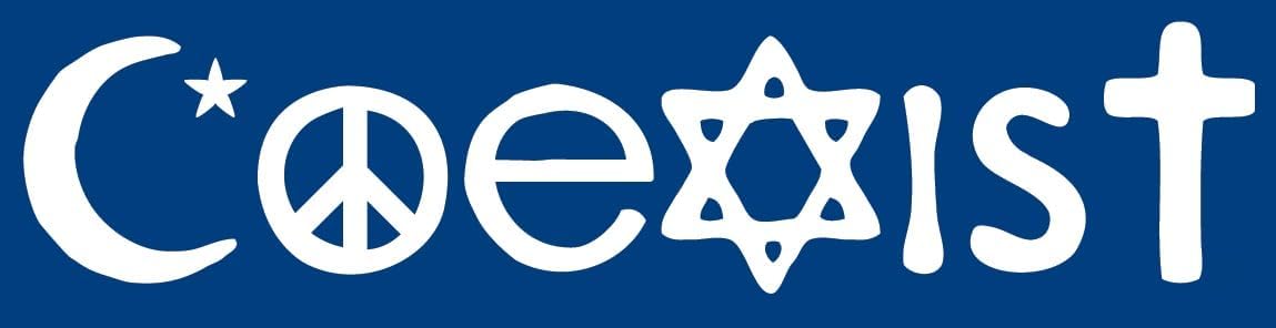 Amazon.com: Coexist Bumper Sticker Window Sticker Laptop Sticker ...