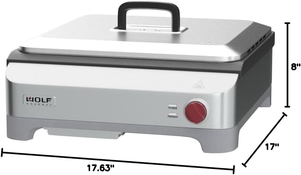 Wolf Gourmet Plancha eléctrica de precisión parrilla interior 200 ...